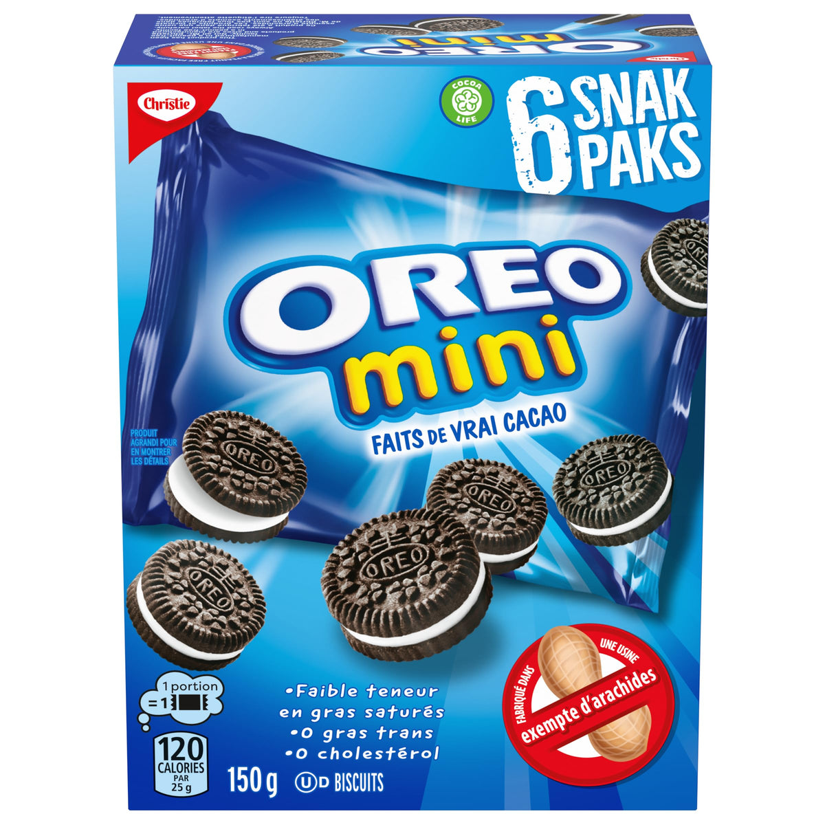 Christie Mini Oreo Snack Pack (12-150 g (60 x 30 g Packs Per Case ...