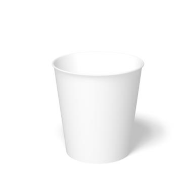 8 oz Cupplus/Pronto White Hot Paper Squat Wide Brim Cup, Single Wall ...