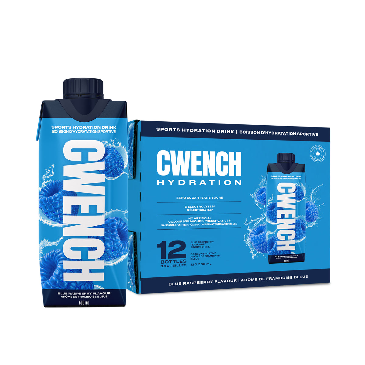 Cwench Ready To Drink Blue Raspberry Sports Drink ( 12-500 ml) – Pantree