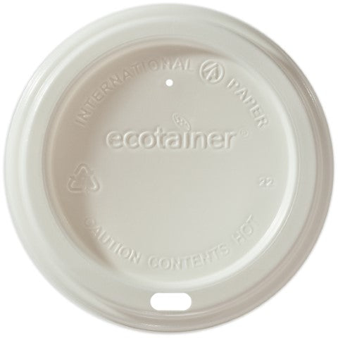 White Dome Lids For Ecotainer 8 Oz Cups (Non Compostable) (1000 Per Ca ...