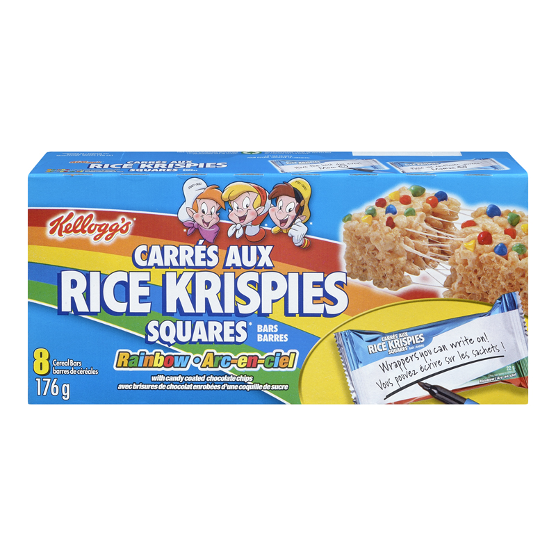Kelloggs Rice Krispies Square Rainbow (12-176g (96 Squares)) (jit ...