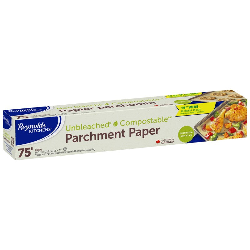 Reynolds Kitchens Unbleached Compostable Parchment Paper (12-75 ft ...
