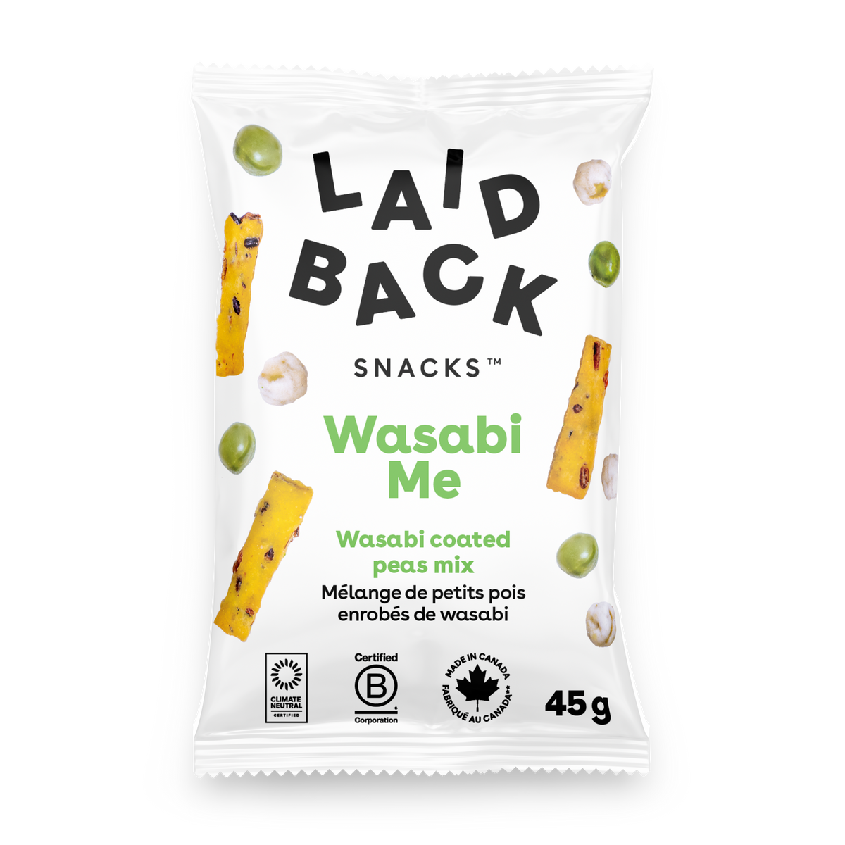 Laid Back Snacks - Wasabi Me (Case: 20x45g) – Pantree