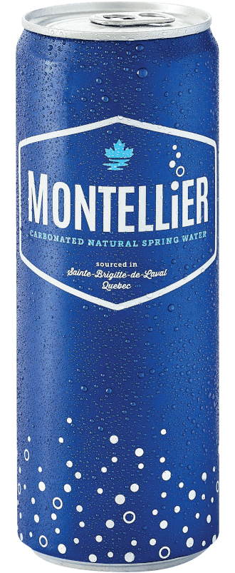Montellier - Carbonated Natural Spring Water Slim Can (24x355ml) – Pantree