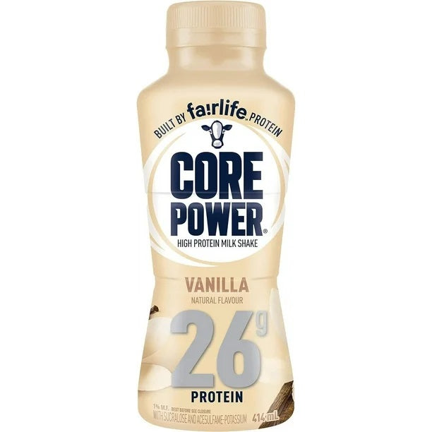 Core Power High Protein Milk Shake -Vanilla-26 g Protein (12 x 414ml ...