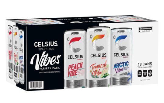 Celsius - Caffeinated Energy Drink Vibes Variety (18 x 325ml) – Pantree