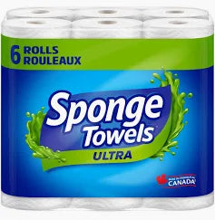 Sponge Towels Ultra 128 count 2ply Paper Towels (4 - 6's) – Pantree