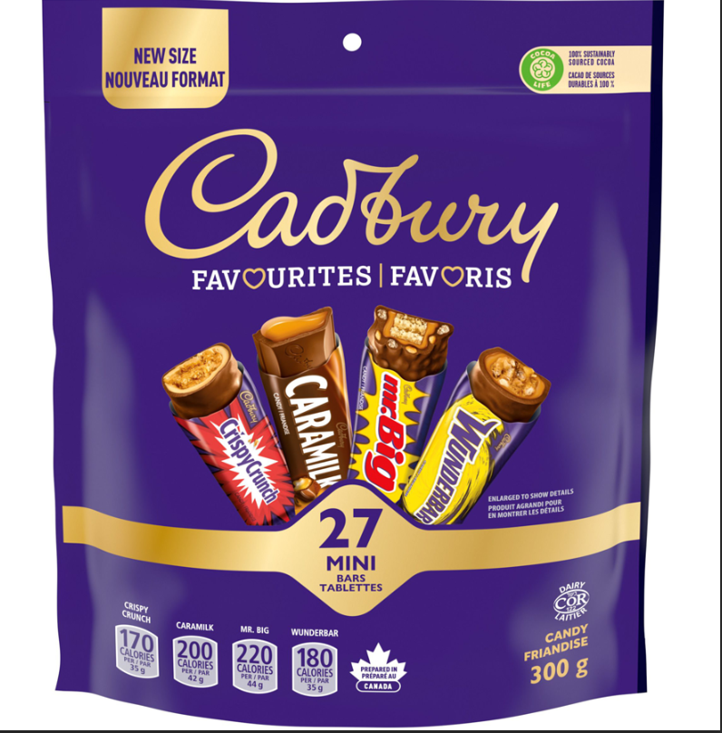Cadbury Assorted Mini Chocolate Bars (8 - 300g) (216 Bars)(jit) – Pantree