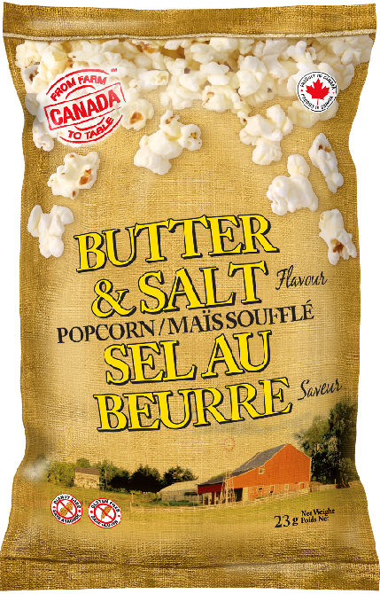 From Farm to Table - Popcorn - Butter & Salt (32x23g) – Pantree