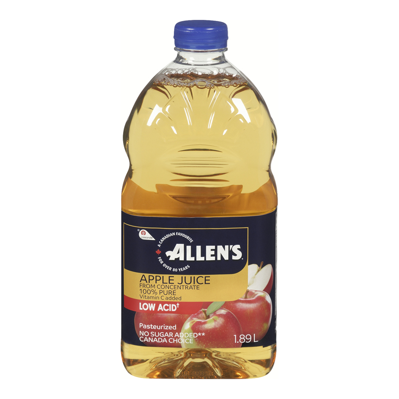 Allen's Apple Juice Low Acid (6-1.89 L) – Pantree