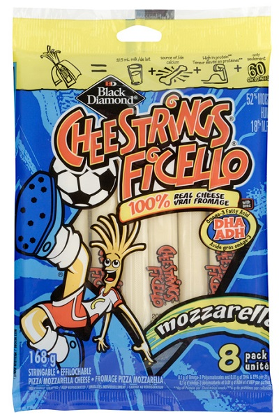 Black Diamond Cheese Strings Mozzarella (16-168 g) (jit) – Pantree