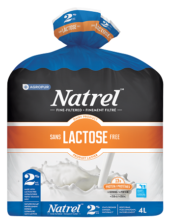 Natrel Lactose Free 2% Milk (4 L Bag) – Pantree