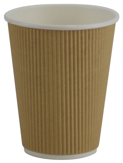 Pronto 12oz Kraft Hot Ripple Paper Cup (500 Per Case) (jit) – Pantree