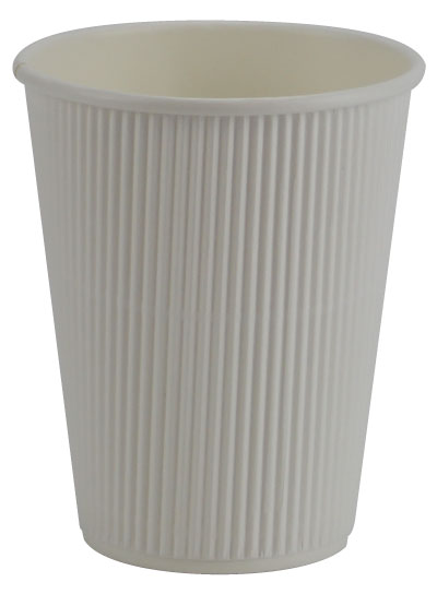Pronto 12oz White Hot Ripple Paper Cup (500 Per Case) – Pantree