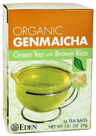 Eden Foods Green Tea Genmaicha, Green Tea (12 - 16 ct) (jit) – Pantree