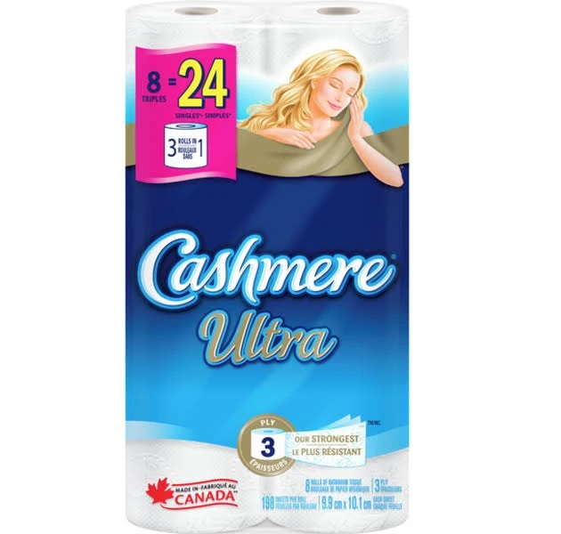 Cashmere Toilet Paper Ultra - 3-ply Triple Rolls (35424) (6 - 8's (48 ...