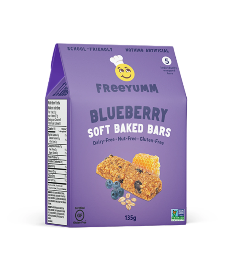 FreeYumm - Blueberry Soft Baked Bars (5x27g) – Pantree