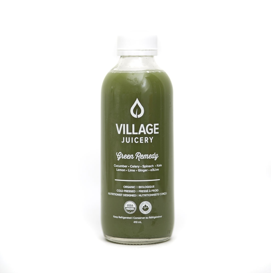 Village Juicery Cold Pressed Green Remedy - 4 Day Shelf Life (Refriger ...
