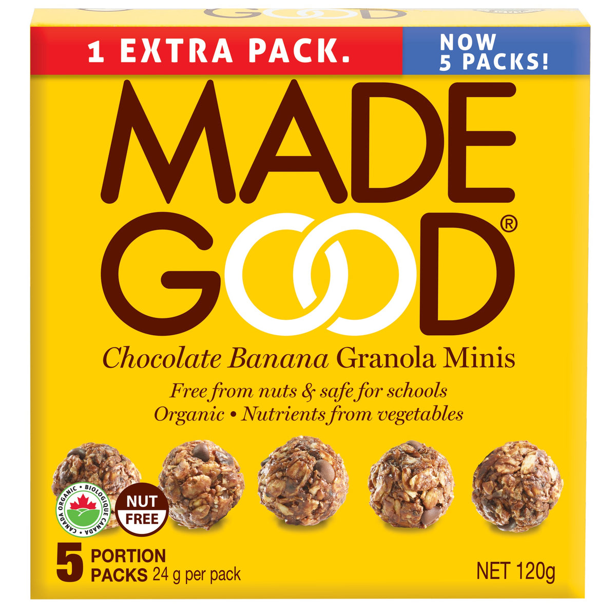 MadeGood - Granola Minis - Banana Chocolate (5x24g) (Made Good) – Pantree