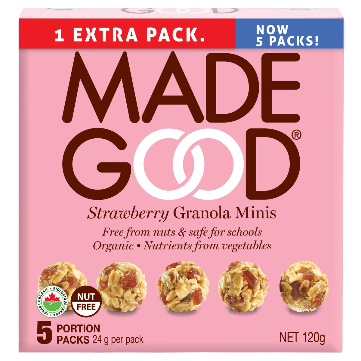 MadeGood - Granola Minis - Strawberry (5x24g) (Made Good) – Pantree